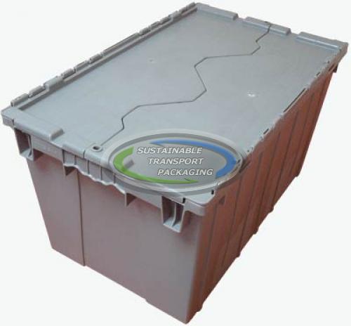 Sustainable Transport Packaging Attached Lid Totes