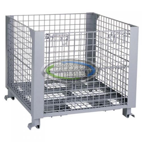48x48x34 Wire Mesh Bulk Container | Rigid Wire Mesh Bulks